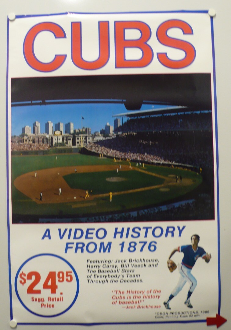 CUBS A Video History from 1876 Poster made in 1986 | eBay