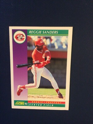1992 Score Reggie Sanders Rookie Card | eBay