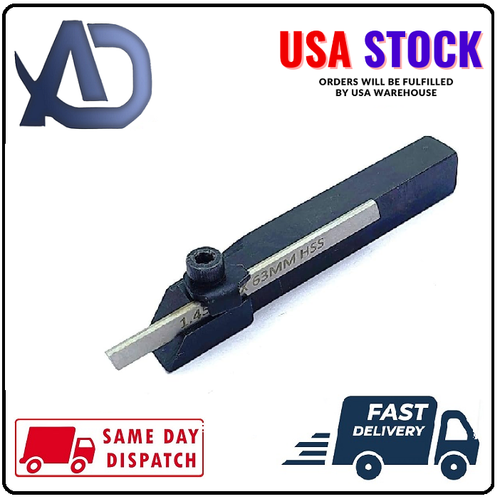 Mini Lathe Cut off 10 mm Square Parting Tool + HSS Blade (USA FULFILLED ...