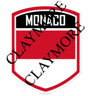 Monaco Flag car sticker camper van Motorcycle truck | eBay UK