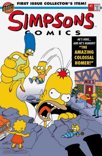 The Simpsons Homer Moe's Bar Fantastic Four #1 Joke Comic Book Cover ...