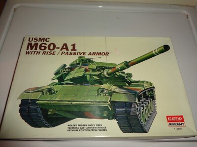 Academy 1/35th Scale USMC M60A1 w/Rise Passive Armor Kit No. 1349 in ...