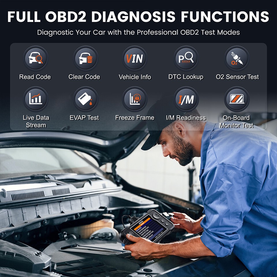 Fit for Nissan OBD2 Scanner Diagnostic SRS Transmission Engine Car Code ...