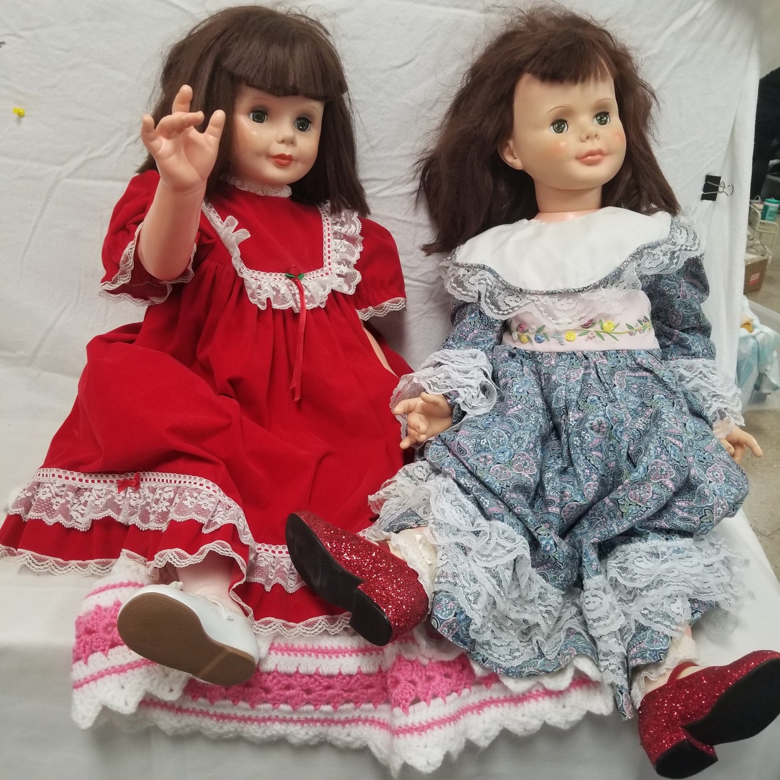 Pair of Vintage Large Dolls | eBay