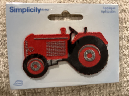 Red Tractor Embroidered Iron-on Patch Appliqué 3" NEW | eBay