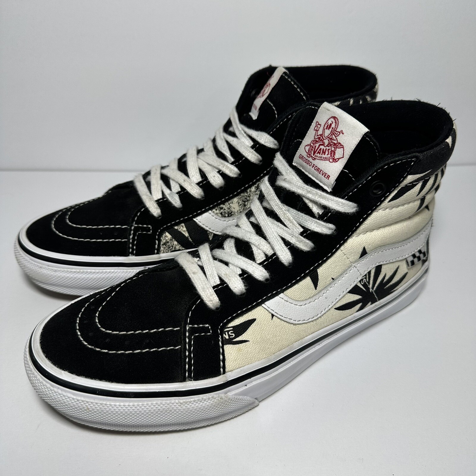 Vans Weed Shoes Sk8-Hi Reis Black Palms Skate Shoes J… - Gem