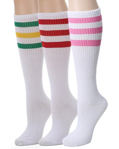 Knee High Tube Socks Over the Calf Socks for Women and Men - Retro ...
