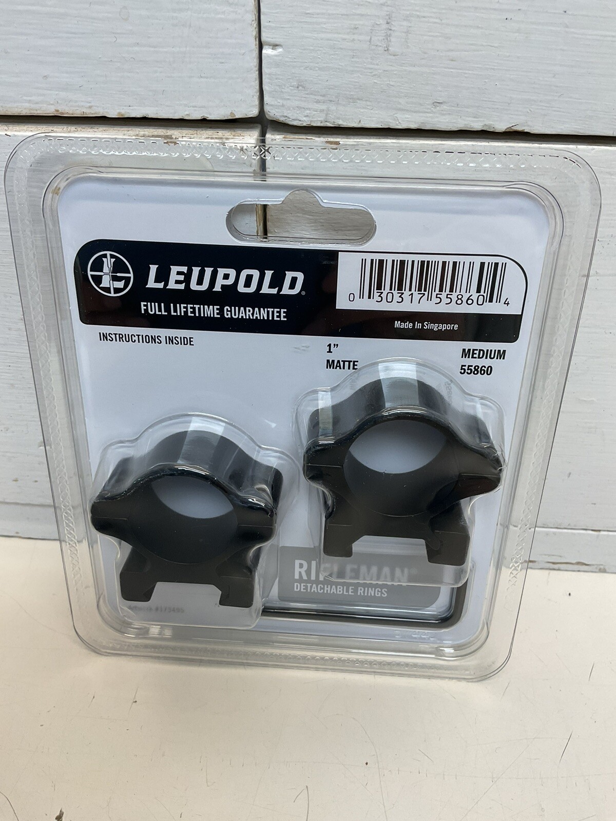 LEUPOLD #55860 Rifleman Detachable Scope Rings (1", Medium, Matte Black ...