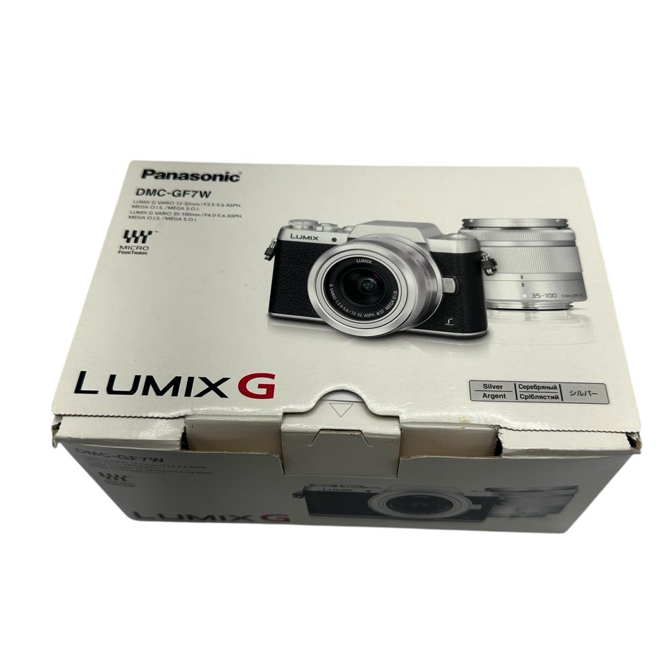 Panasonic DMC-GF7 LUMIX MFT Digital Camera Body Silver 12-32mm Lens | eBay