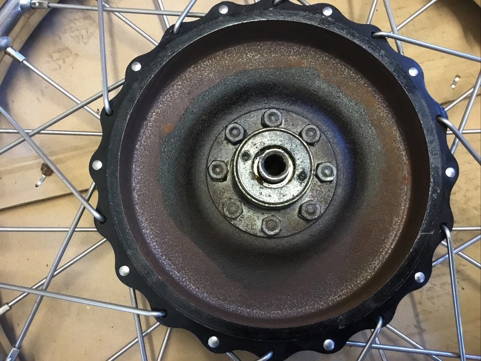 Triumph GP500 Pre Unit Front Wheel Stainless 19” Rim &Spokes & Tyre , 8 ...