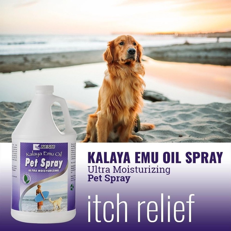 Kalaya Emu Oil Spray for Pets, Conditioning & Detangling for Dogs ...