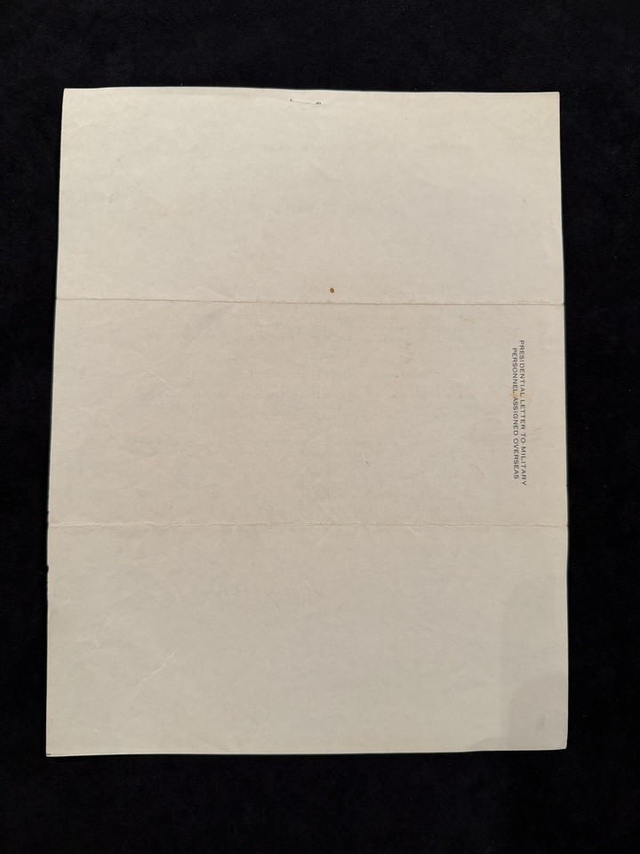 1957 President Dwight D. Eisenhower Typed White House Letter, facsimile ...