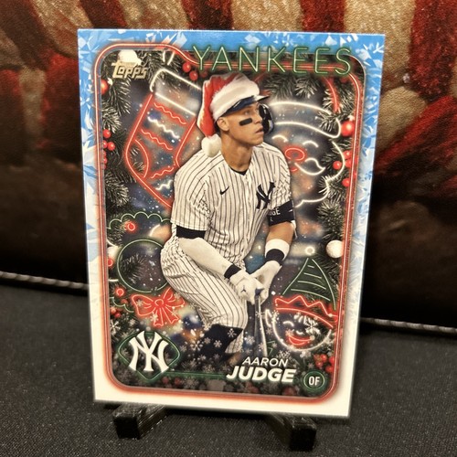 2024 Topps Holiday Baseball Variations - Santa 🧑‍🎄 Hat AAron Judge #H99 ...