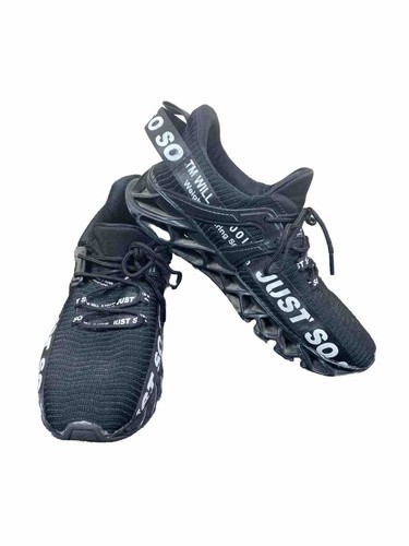 Just So So Running Shoes Mens 8 Women 10 EUR 41 Black Sneakers No Slip ...