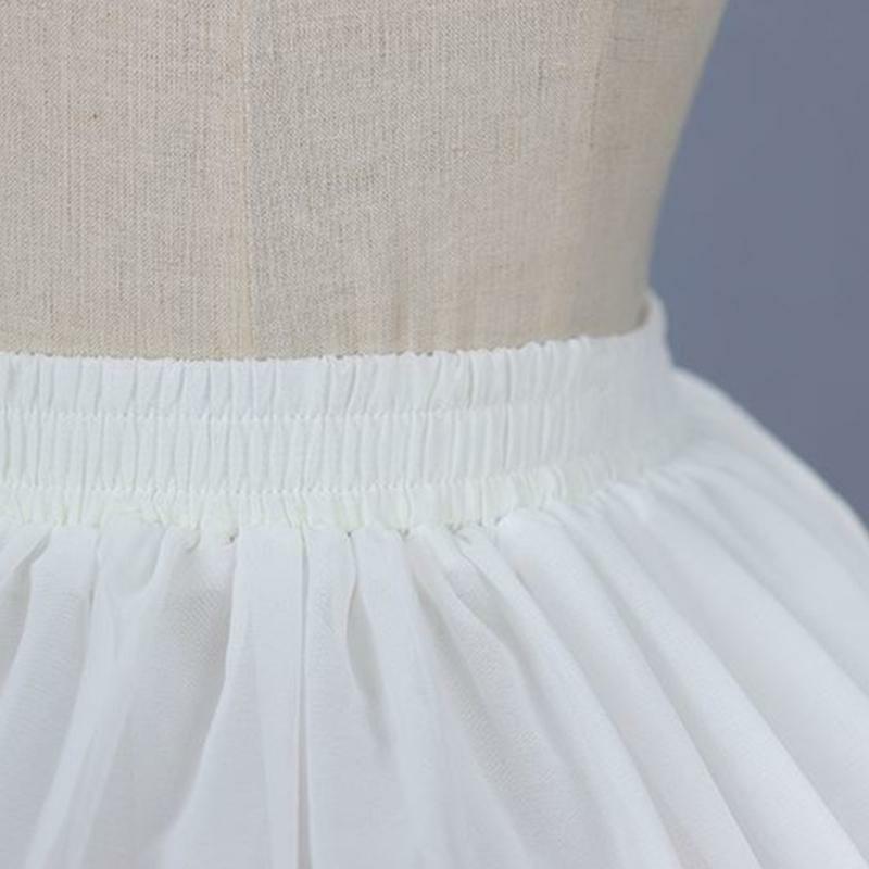 Crinoline Petticoat Short Half Slip 2 Hoops for Bridal Dress Vintage ...