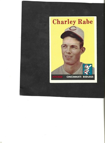 1958 Topps MLB # 376 Charley Rabe | eBay