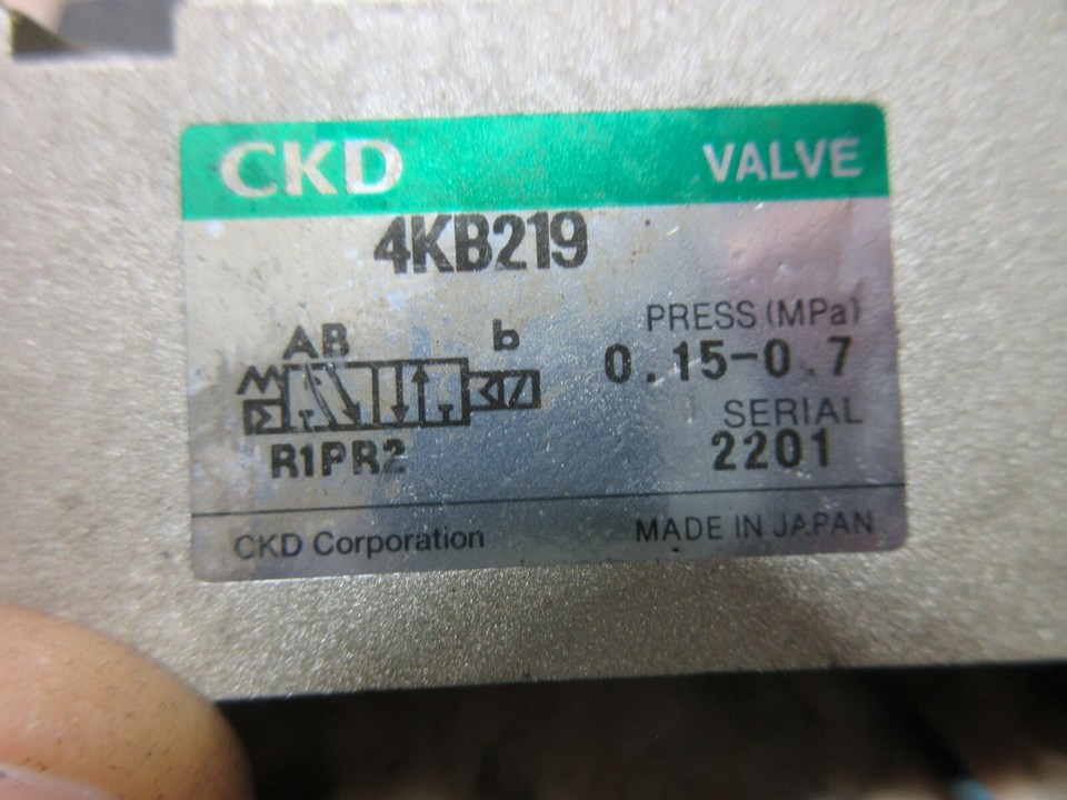 CKD VALVE UNIT 4KB219 MAZAK VTC-20B CNC VERTICAL MILL EACH 1 | eBay