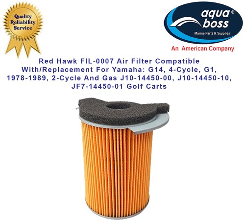 FIL-0007 Golf Cart Air Filter Red Hawk For Yamaha | eBay