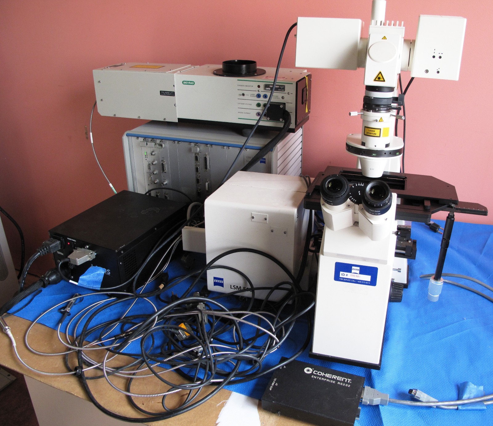 Zeiss Axiovert 100 M Zeiss LSM 510 Laser Scanning Confocal Microscope ...