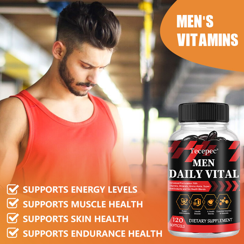 Multivitamin For Men Supplement With Vitamin Supports Energy Levels 120 ...
