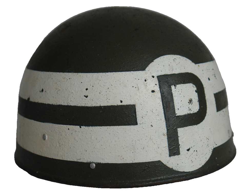 🔥RARE WW2 Police Helmet Original Paint Military WWII Commando Movie ...