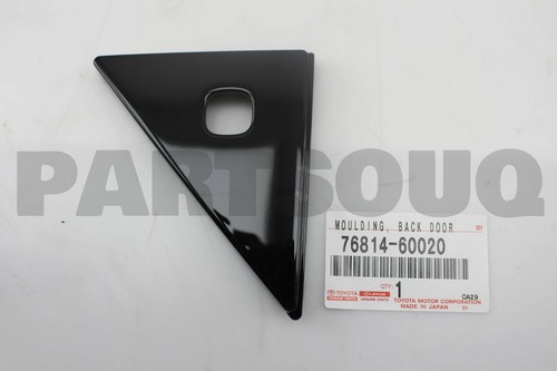 7681460020 Genuine Toyota MOULDING, BACK DOOR OUTSIDE GARNISH, LOWER LH ...