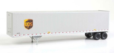 Walthers HO Scale ~ UPS 48' Stoughton Trailer 2-Pack ~ Assembled ~ 949 ...