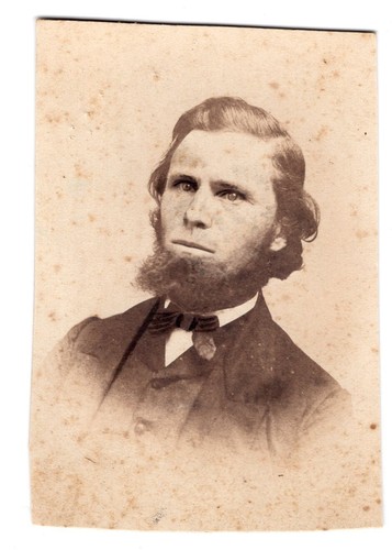 1880s Victorian Mans Portrait Amish Beard No ID Trimmed 2 13/16in x 4 1 ...