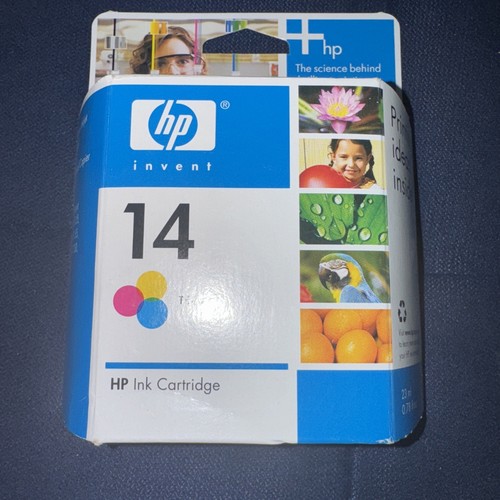 New Genuine HP invent 14 Tri-Color Ink Cartridge New pack Exp 12/2006 ...