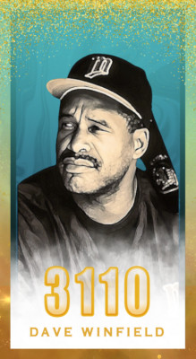 Dave Winfield 3000 Hit Club Series Original Tobacco Size ACEO Art Card ...