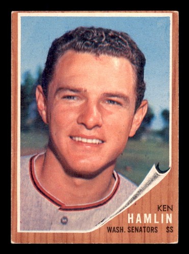 1962 Topps Baseball #296 Ken Hamlin VG/EX *e3 | eBay
