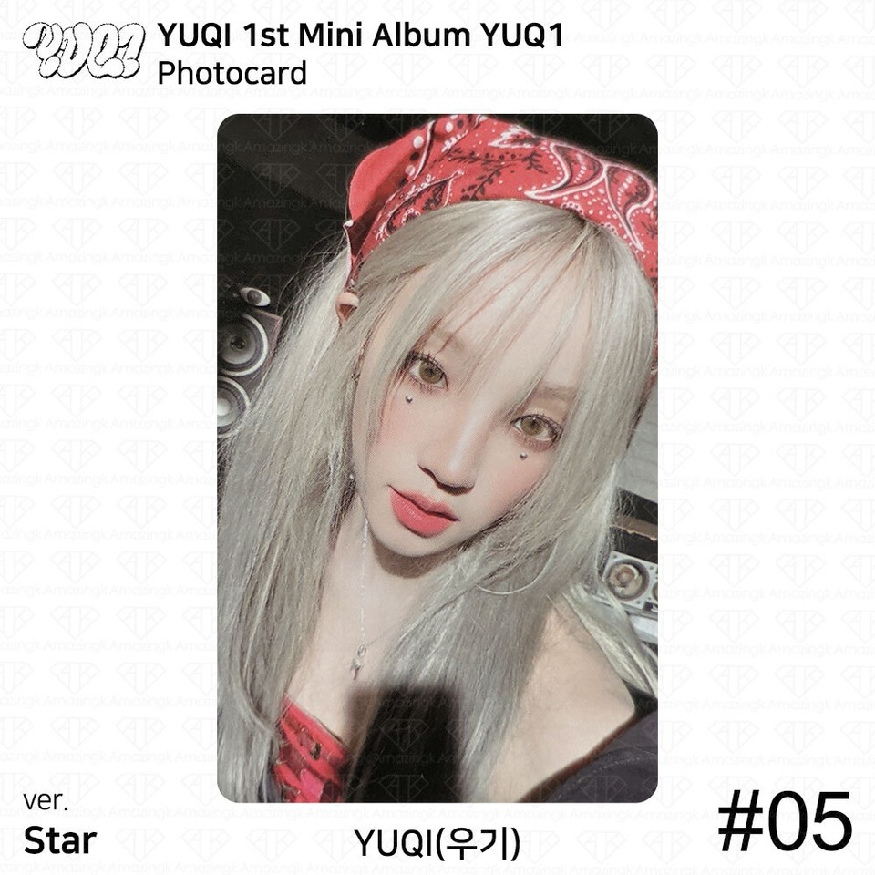 (G)I-DLE G-IDLE YUQI 1st Mini Album YUQ1 Official Photocard ID Photo ...