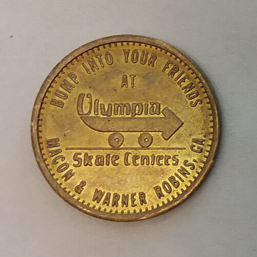 Olympia Skate Center Macon, GA Arcade Game Token 24mm | eBay