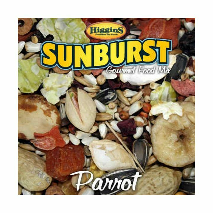 HIGGINS SUNBURST Parrot FOOD MIX Conure Grey Amazon Cockatoo Macaw ...