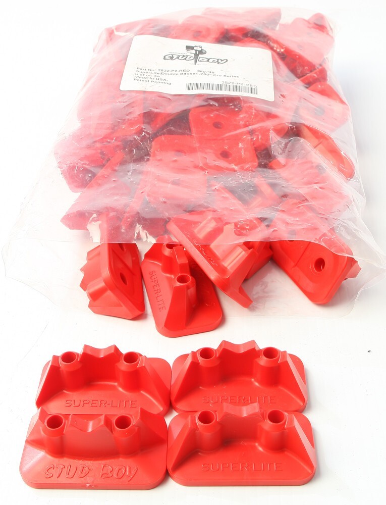 Stud Boy Double Backer Plates - Red - For Single Ply - 48 Pack | 2522 ...