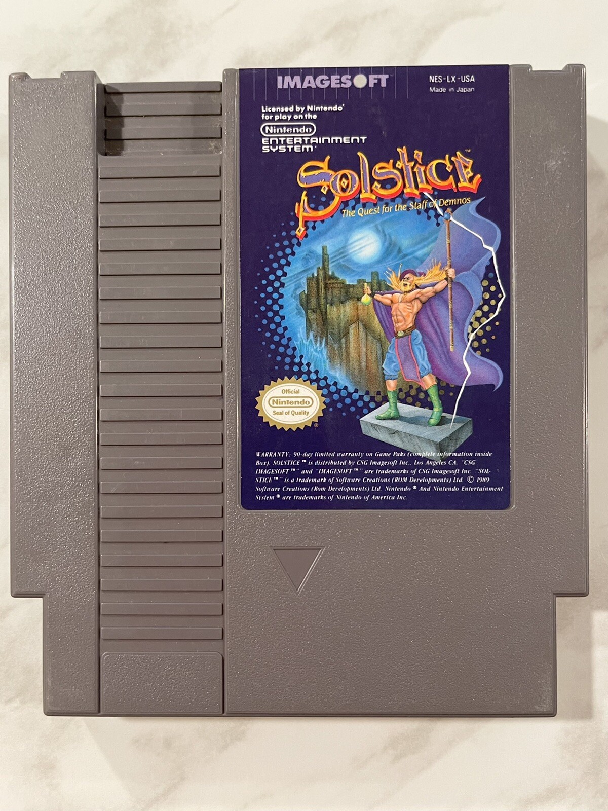 Solstice NES (Nintendo 1985) Video Game Cartridge ~ Authentic Classic ...