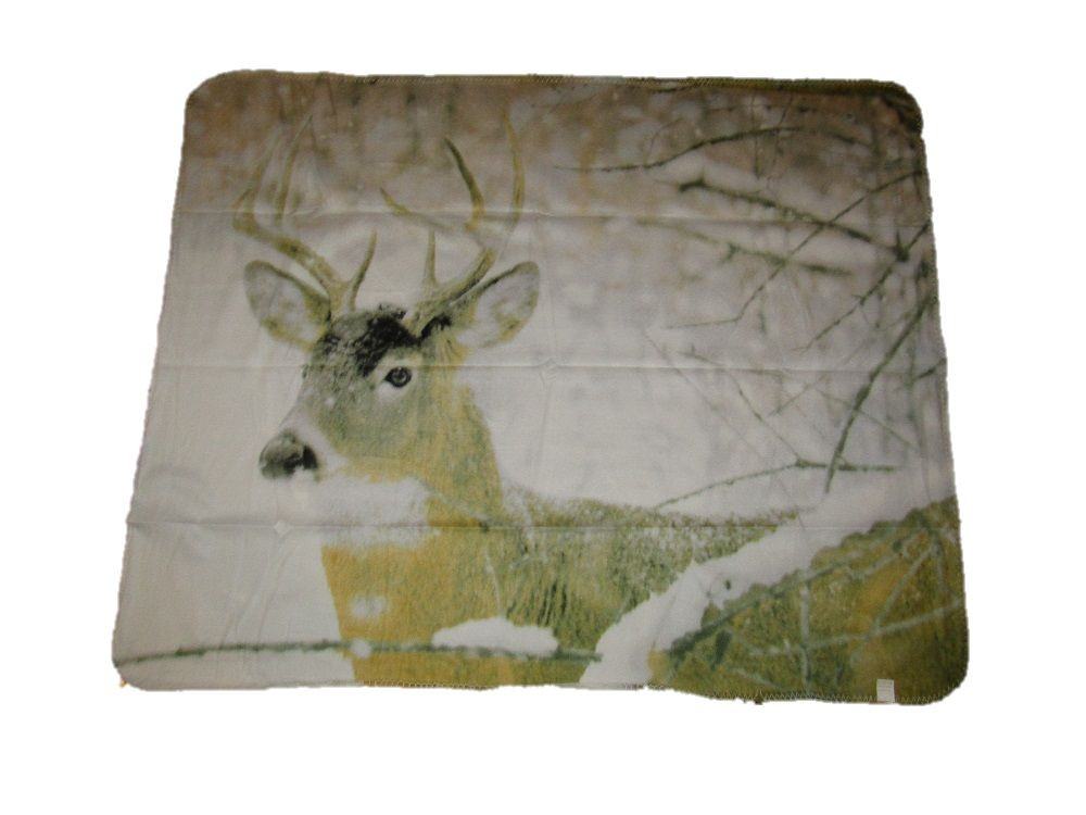 Snow Deer Hunting Buck Redneck 50x60 Polar Fleece Blanket Throw | eBay