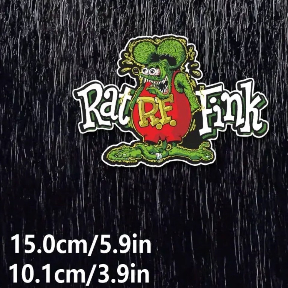 🔥DIECUT 6” Rat Fink Ed Big Daddy Roth Hot Rod Art Vinyl Sticker Decal ...