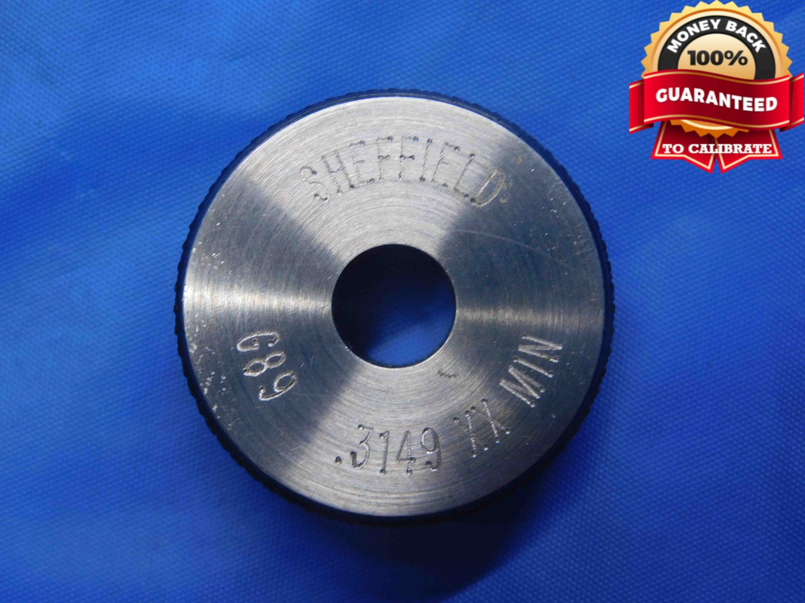 .3149 CLASS XX MASTER PLAIN BORE RING GAGE .3125 +.0024 OVERSIZE 5/16 8 ...
