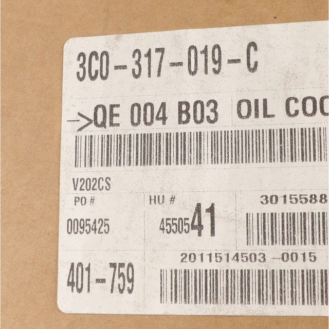 2008 Volkswagen PASSAT B6 Automatic Transmission Oil Cooler 3C0317019C ...