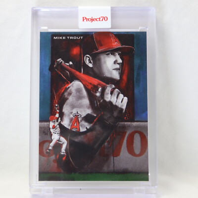 Mike Trout 853 2021 Topps Project 70 by Andrew Thiele (1954) - PR ...