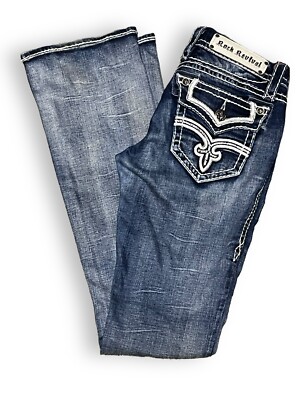 Rock Revival Essie Boot Cut Medium Wash Denim Jeans Blue 26 | eBay