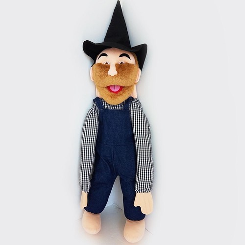 Full body Puppet HILLBILLY Country Man 28" with hand control stick ...