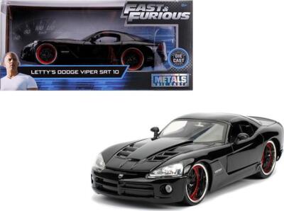Letty's Dodge Viper SRT 10 Black Fast and Furious Movie 1/24 Diecast ...