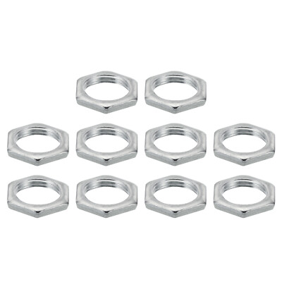 M13x1.0 Steel Hex Nuts 10pcs Metric Thread Zinc Finished Hardware Nut ...