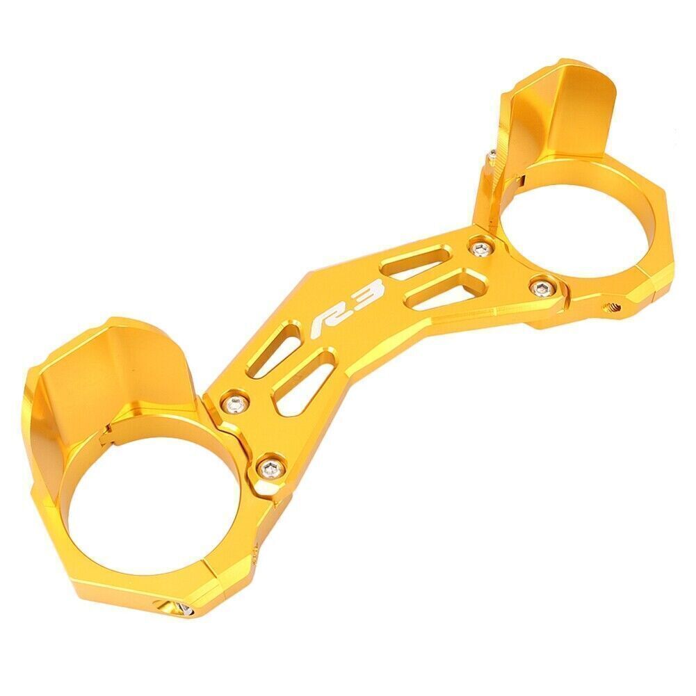 Gold Motorcycle Balance Shock Front Fork Bracket Fit Yamaha R25 / R3 ...