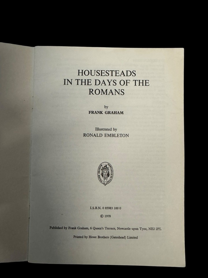 2 x Ronald Embleton Roman 1970’s PB Books Hadrians Wall & Housestead ...