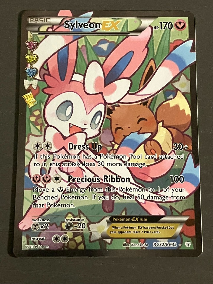 Pokemon Sylveon EX (Full Art) RC32/RC32 Generations: Radiant Collection ...
