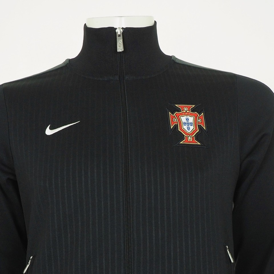 Nike Portugal FPF Track Jacket Mens Small Black Portuguese Football ...