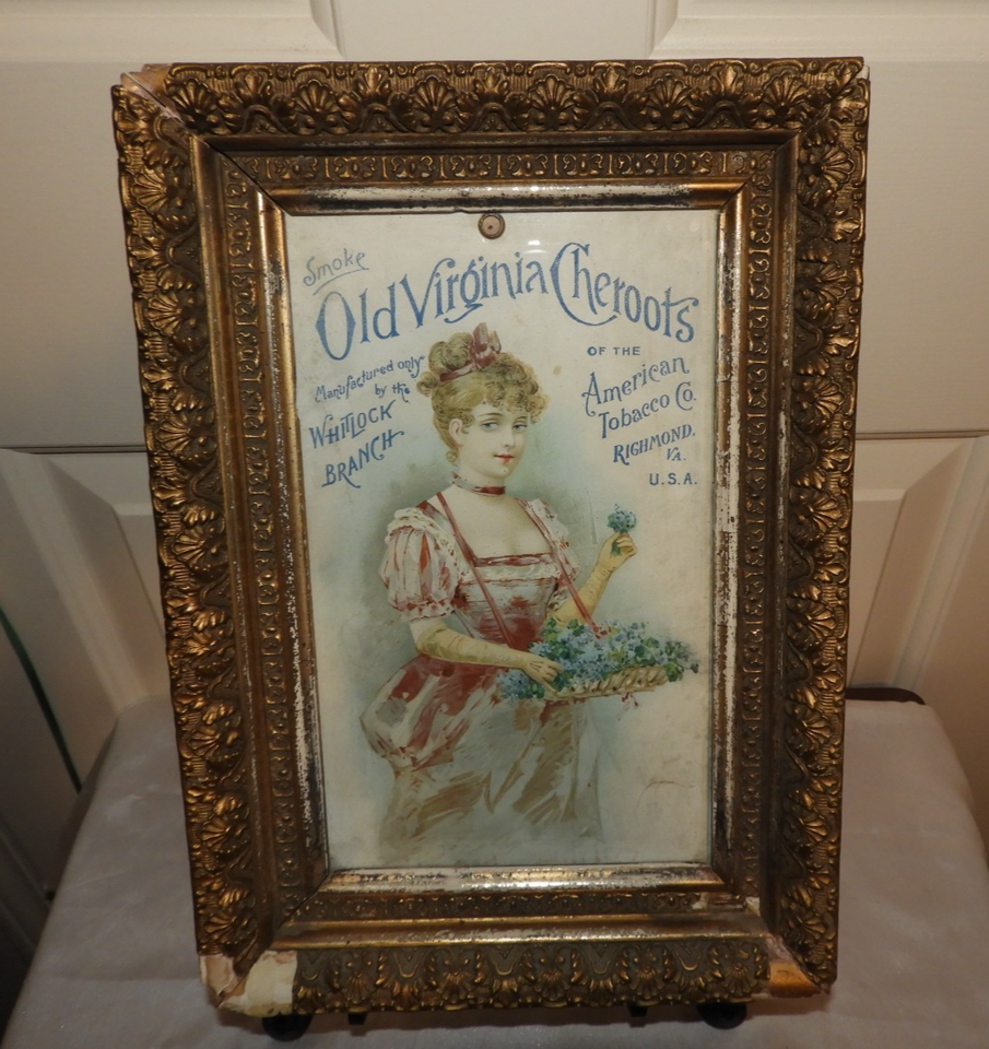 1890s Old Virginia Cheroots Cigar American Tobacco advertisement orig ...